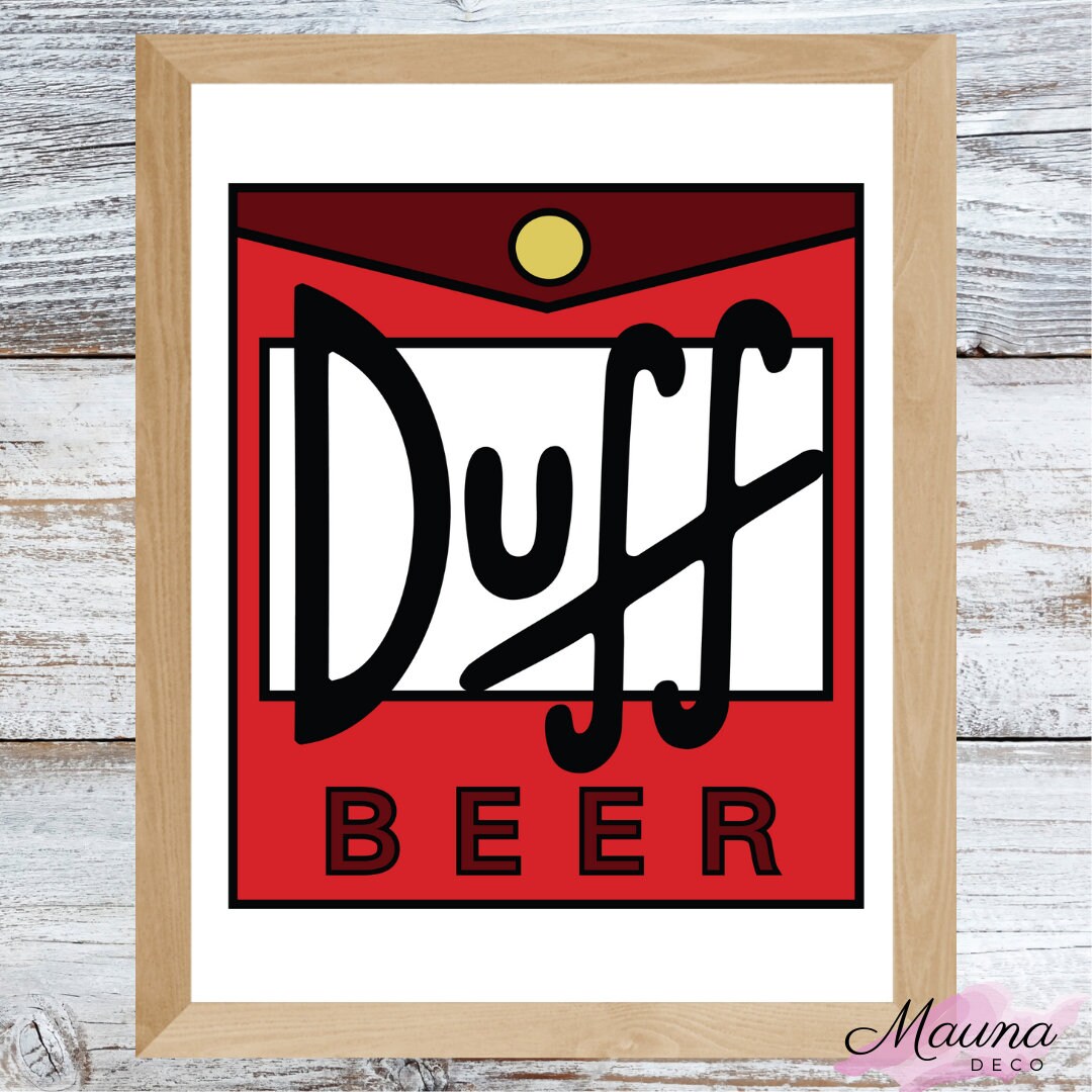 Los Simpson Archivos Digitales Cerveza Duff Descarga Digital - Etsy