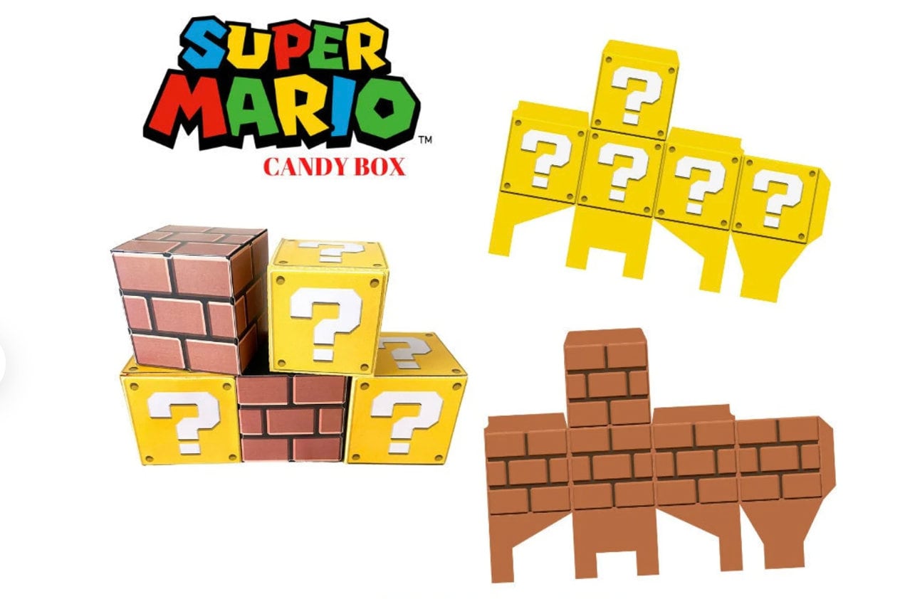 Caja de caramelos de Super Mario - Etsy México