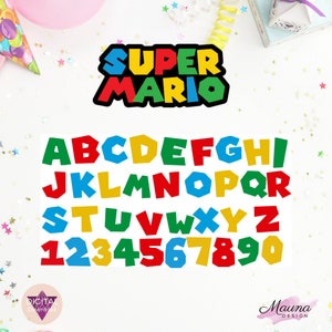 Fuente Mario Bros Impresión Digital - Etsy