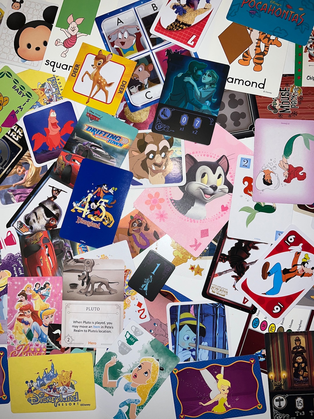 Lot of 50 Random Disney Game Card Pack- Disney Ephemera - Disney Junk ...