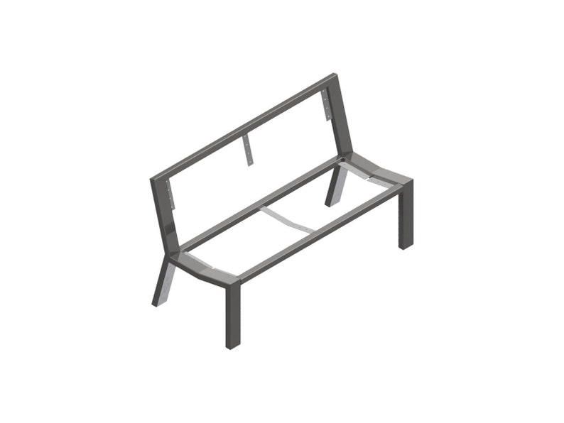 DIY Metal & Wood Garden Bench Plans: Welding Project (DXF, PDF) - Etsy