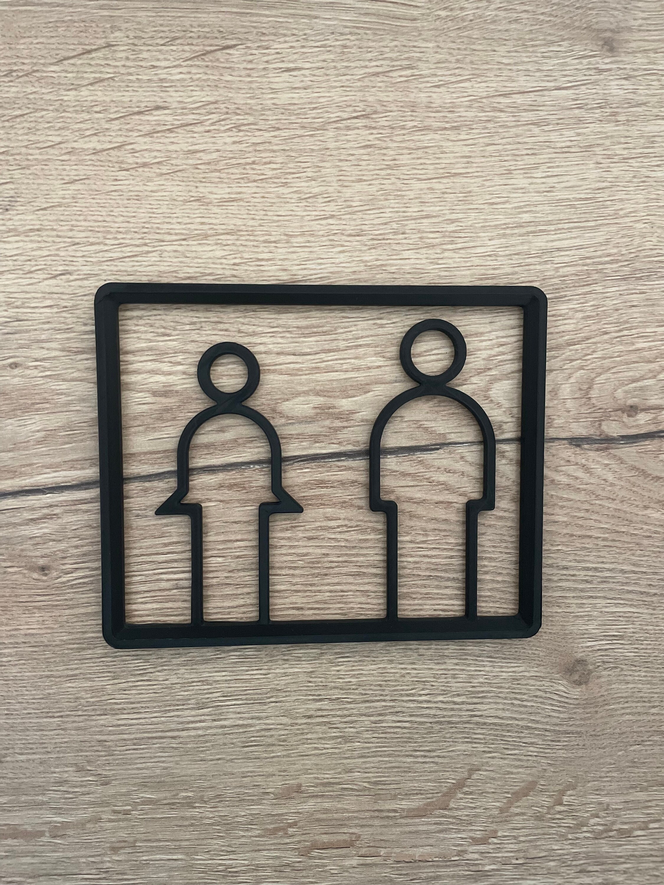 Toilet, WC, Door Sign, STL File, 3D Printing Files, Wall Art - Etsy