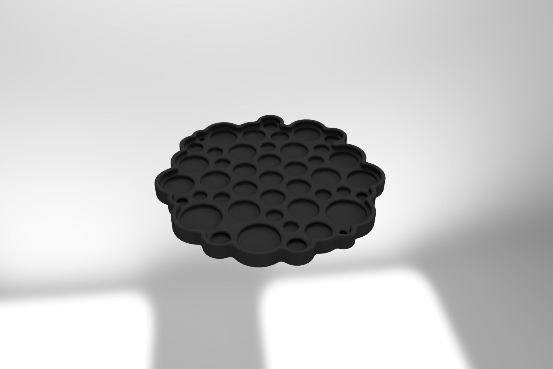 3D Printed Coaster, STL Files, for 3D Printing, Coaster With Holes - Etsy