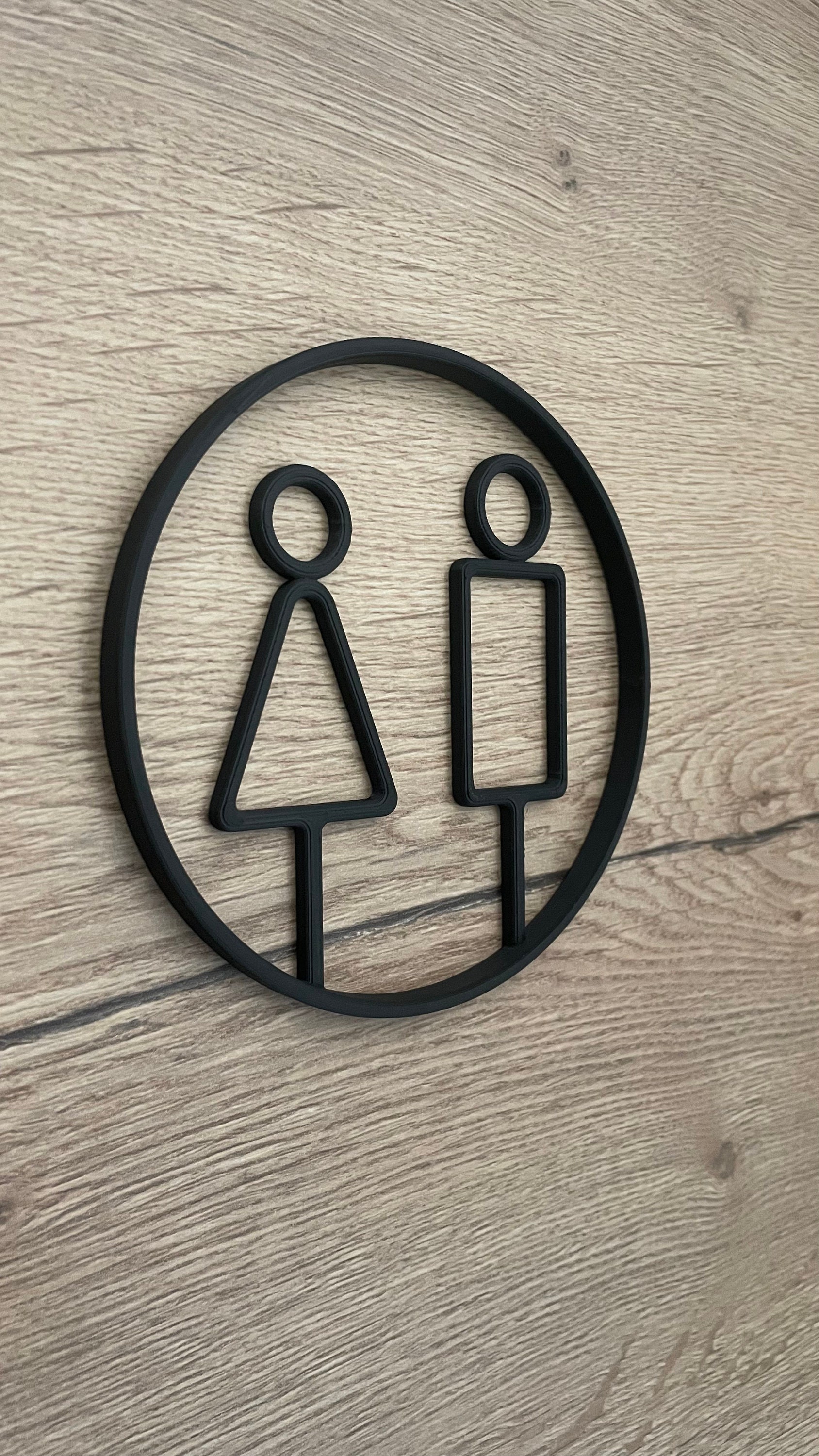 Toilet Sign, STL File, 3D Printing Files, Wall Art - Etsy