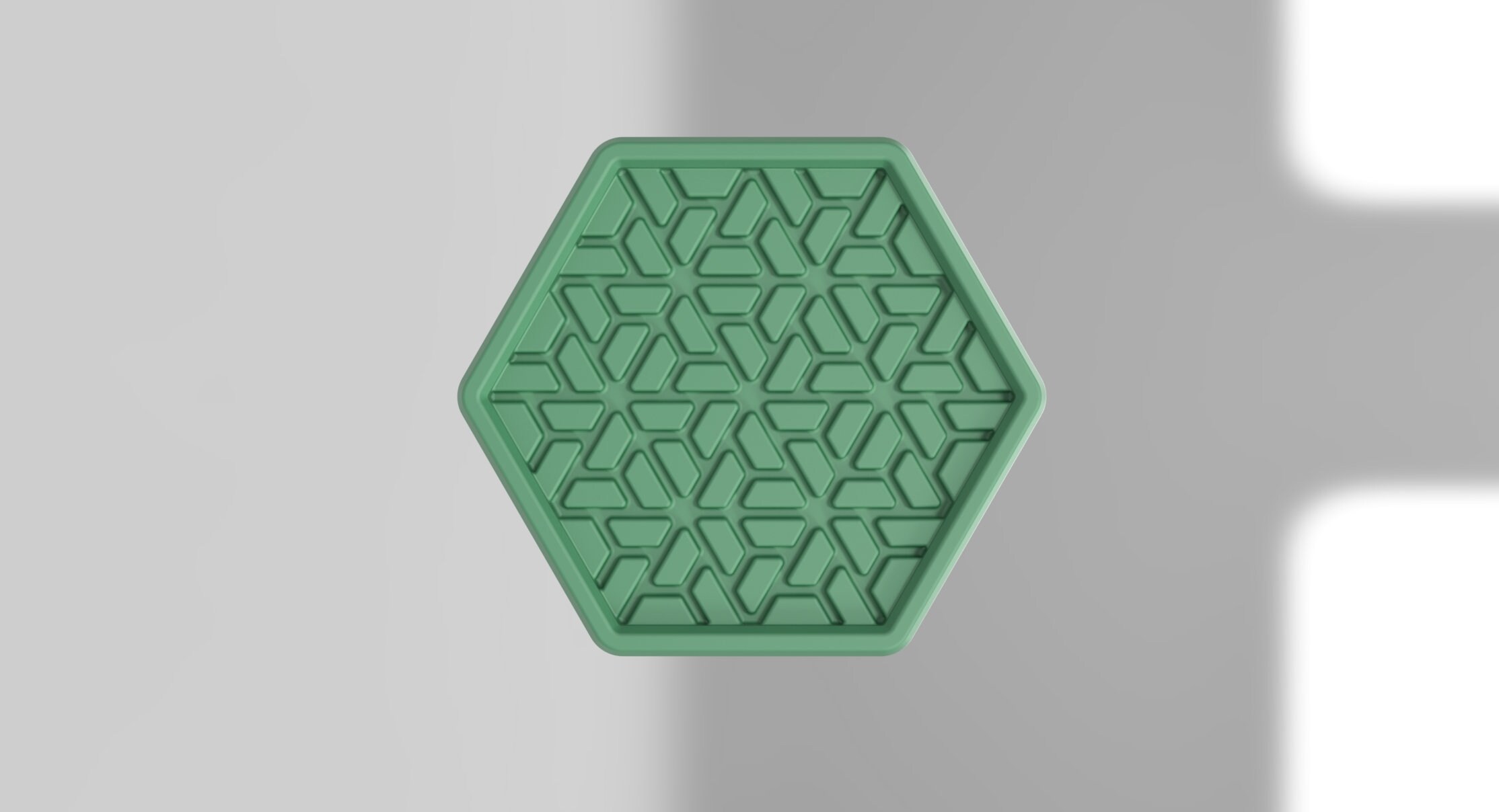 3D Printed Coaster, STL Files, for 3D Printing, Hexagonal Pattern ...
