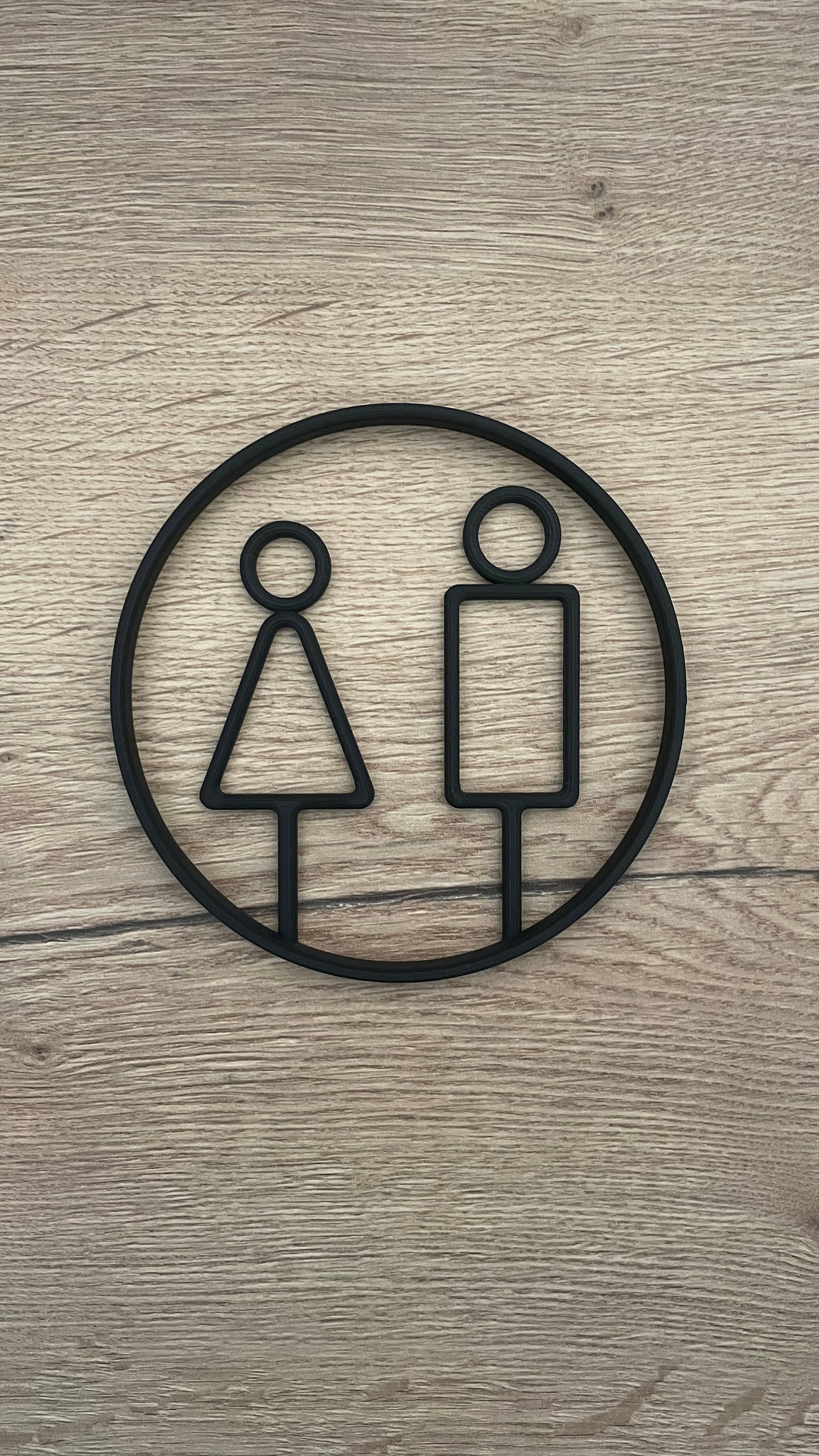 Toilet Sign, STL File, 3D Printing Files, Wall Art - Etsy UK