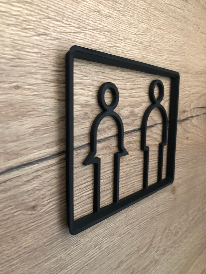 Toilet, WC, Door Sign, STL File, 3D Printing Files, Wall Art - Etsy