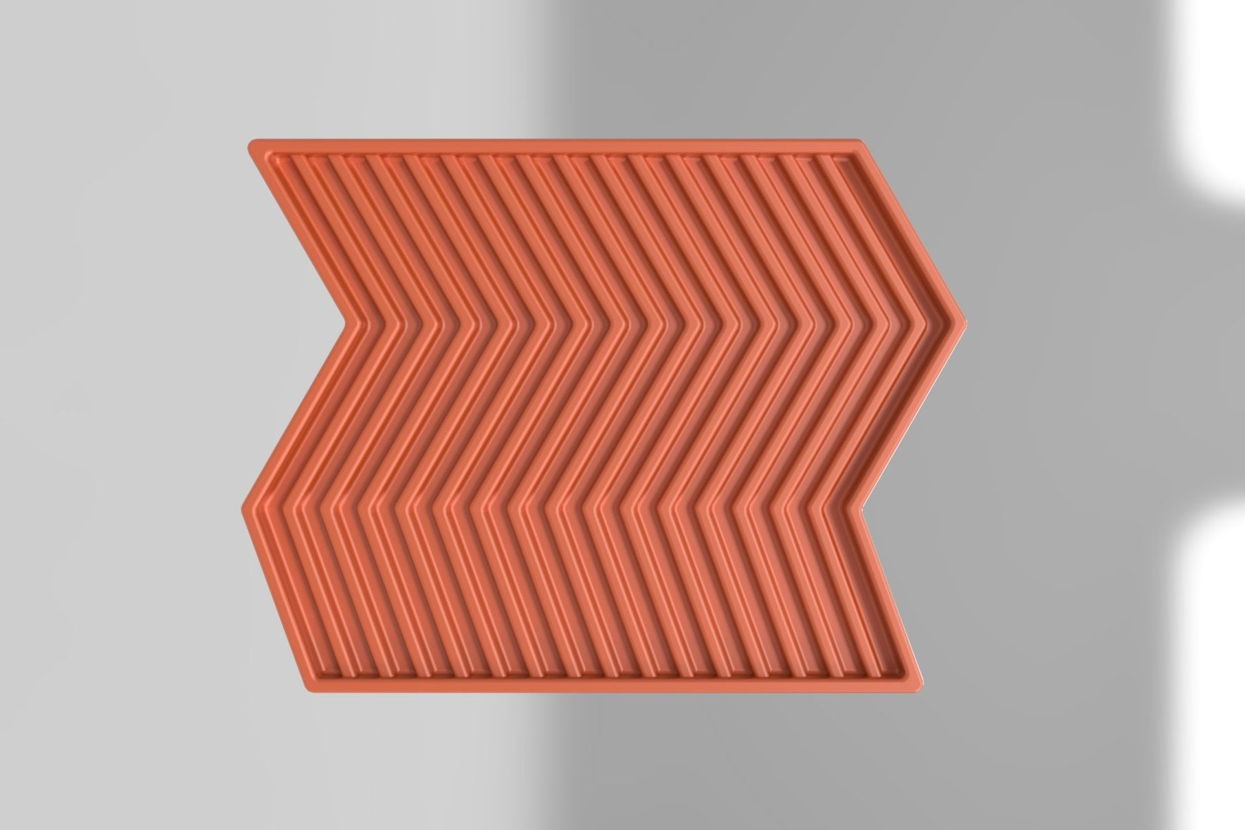 3D Printed Coaster, STL Files, for 3D Printing, Zig Zag Pattern Coaster ...