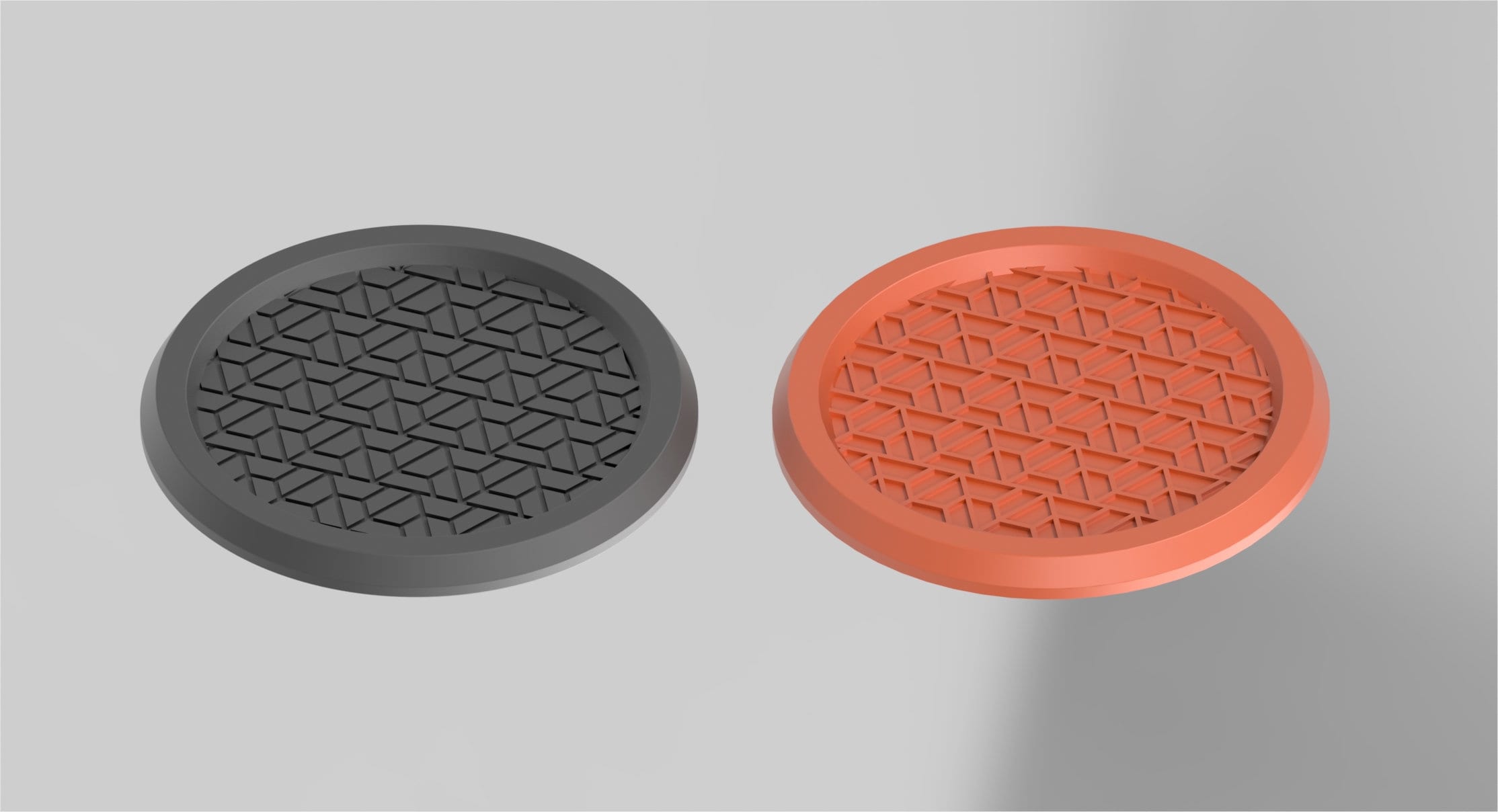 3D Printed,round,drink Coasters, STL Files, STL Pack - Etsy