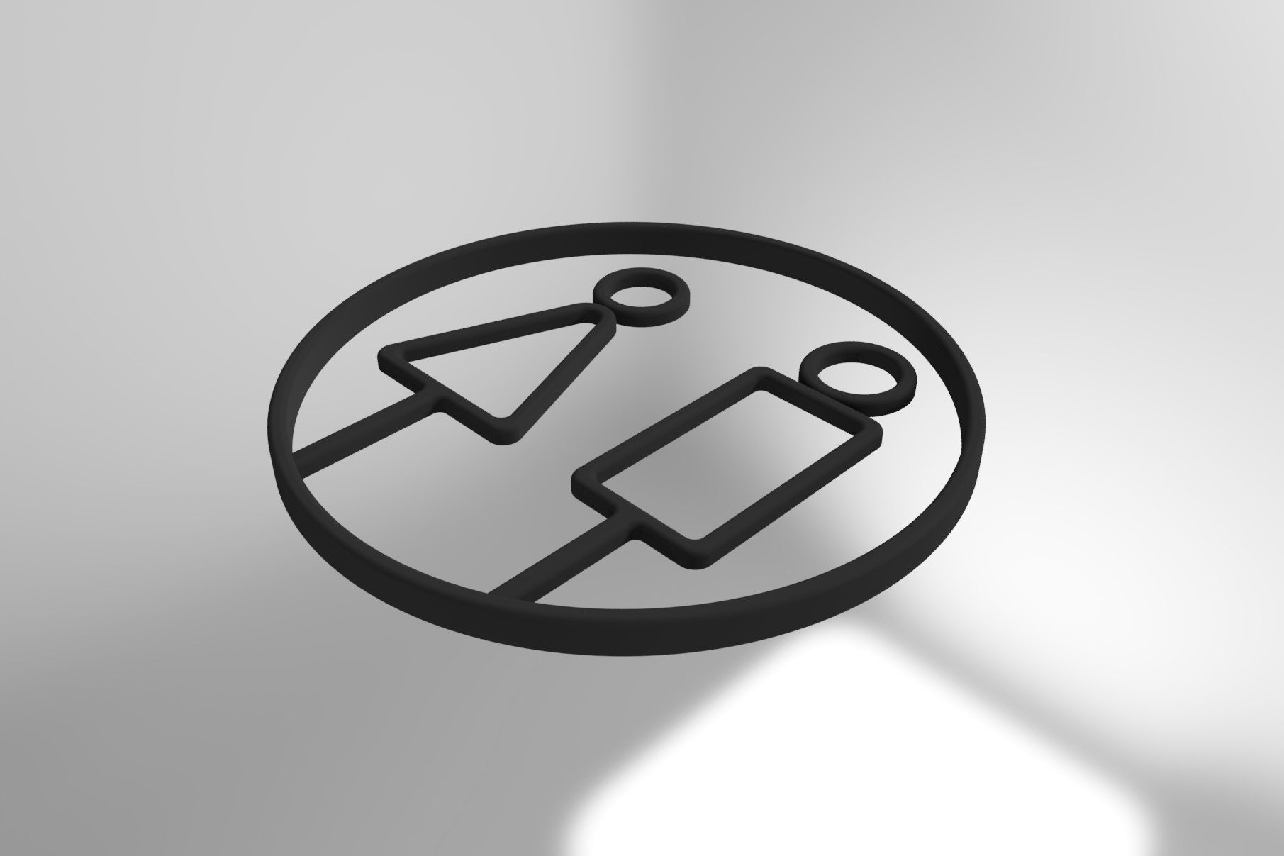 Toilet Sign, STL File, 3D Printing Files, Wall Art - Etsy