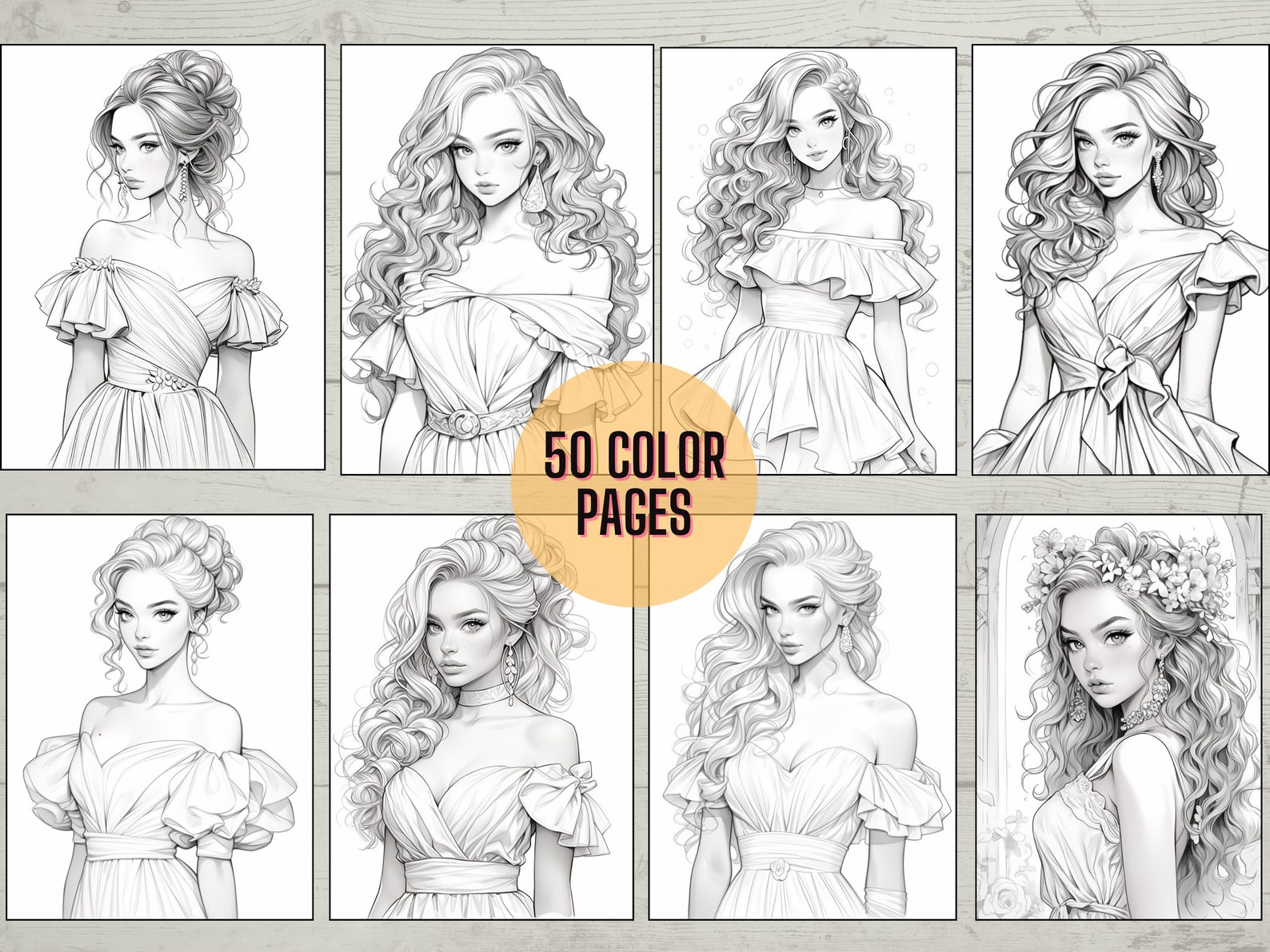 50 Boho Girl Coloring Pages for Adults, Beautiful Girl Coloring Page ...