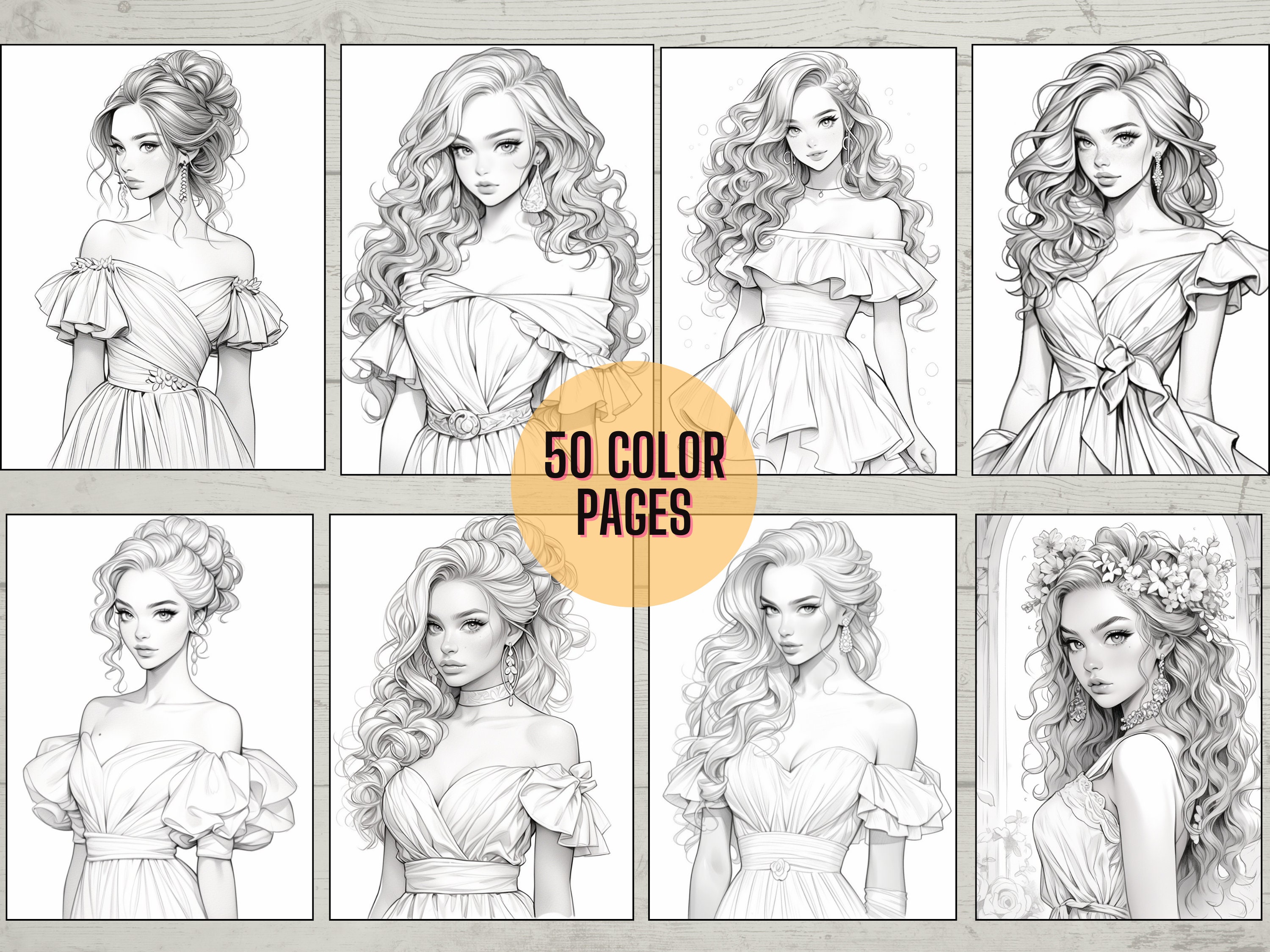 50 Boho Girl Coloring Pages for Adults, Beautiful Girl Coloring Page ...