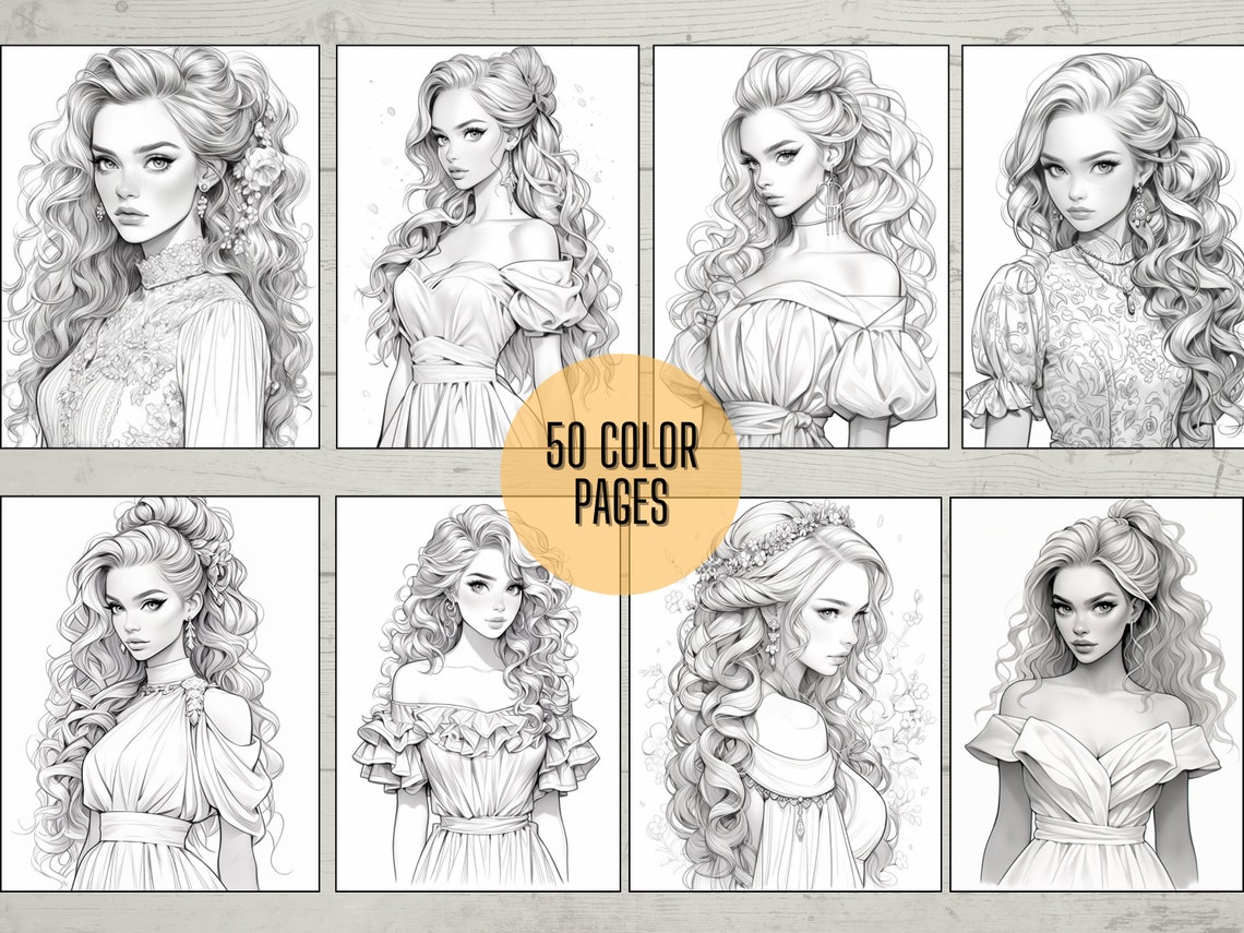 50 Boho Girl Coloring Pages for Adults, Beautiful Girl Coloring Page ...