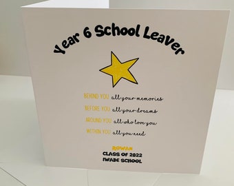 Last Day of Primary School Card Last Day of Year 6 Card - Etsy UK