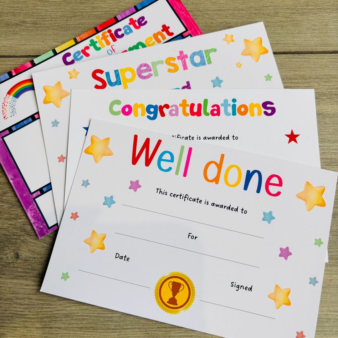 Reward Certificates Pack Parent Child Behaviour Management - Etsy
