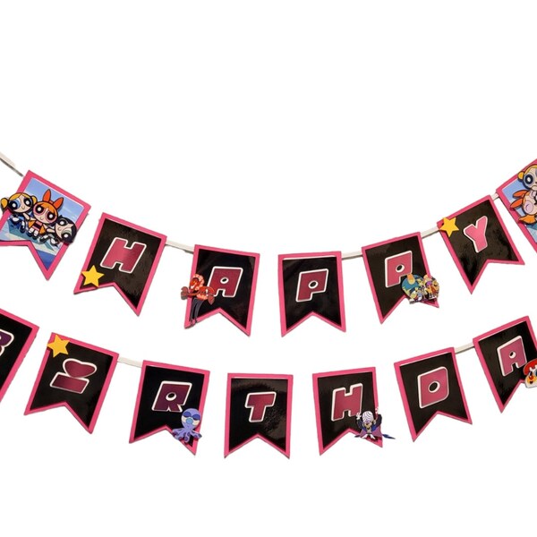 Powerpuff Girl Banner - Etsy