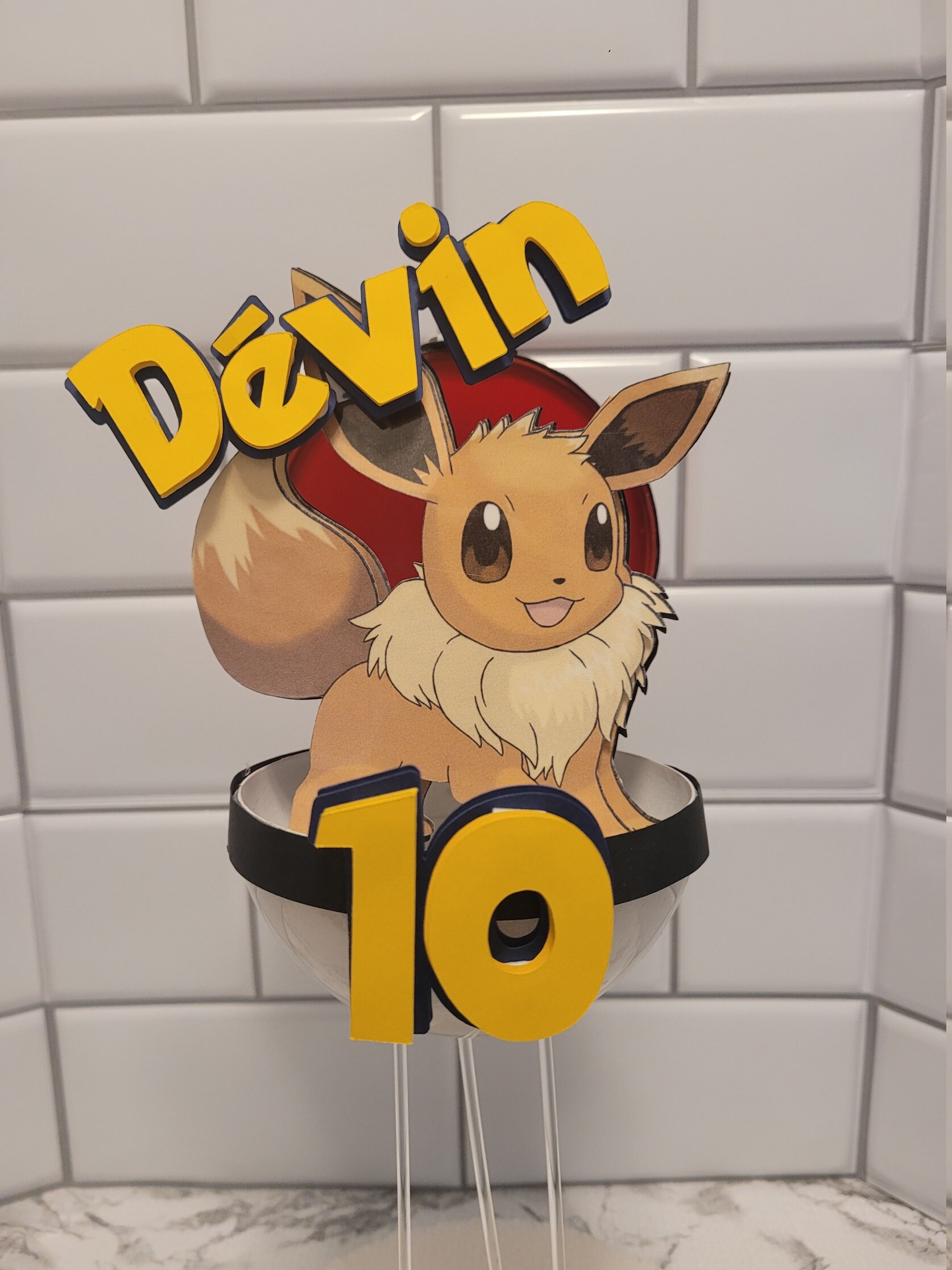 Pokemon Cake Topper - Etsy