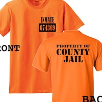 Prison Inmate Costume Shirt: Halloween Party Group Tee - Etsy