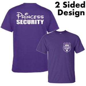 Princess Security Police Badge T-shirt Sweatshirt Hoodie, Theme Park ...