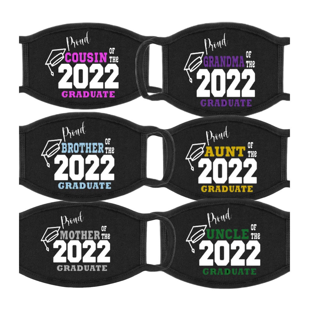 Family Matching Graduation Face Masks, Graduate Masks, Class of 2025 ...