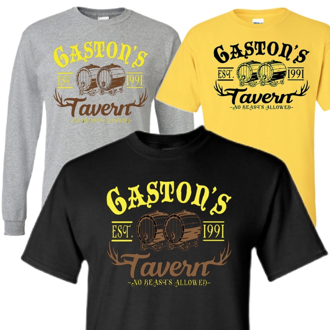 Gaston's Tavern Disney Shirts, Theme Park T-shirt Shirt, Gastons Bar ...