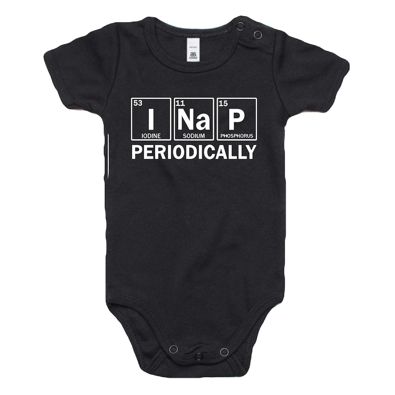 Science Nerdy Periodic Table One Piece, Funny Humor One Piece Infant ...