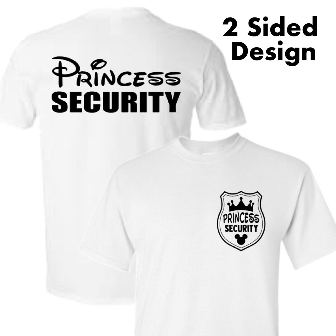Princess Security Police Badge T-shirt Sweatshirt Hoodie, Theme Park ...
