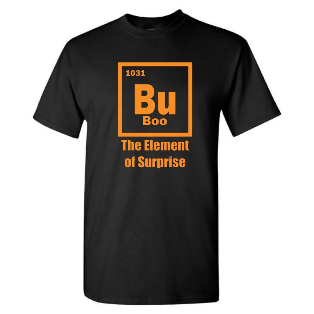 Periodic Table Bu Boo Science Funny Humorous Halloween Costume T-shirt ...