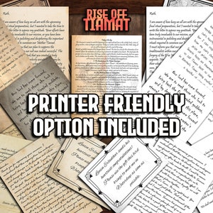 Rise of Tiamat 40 + D&D Handouts and Assets Bundle - Dnd - Dungeons and ...