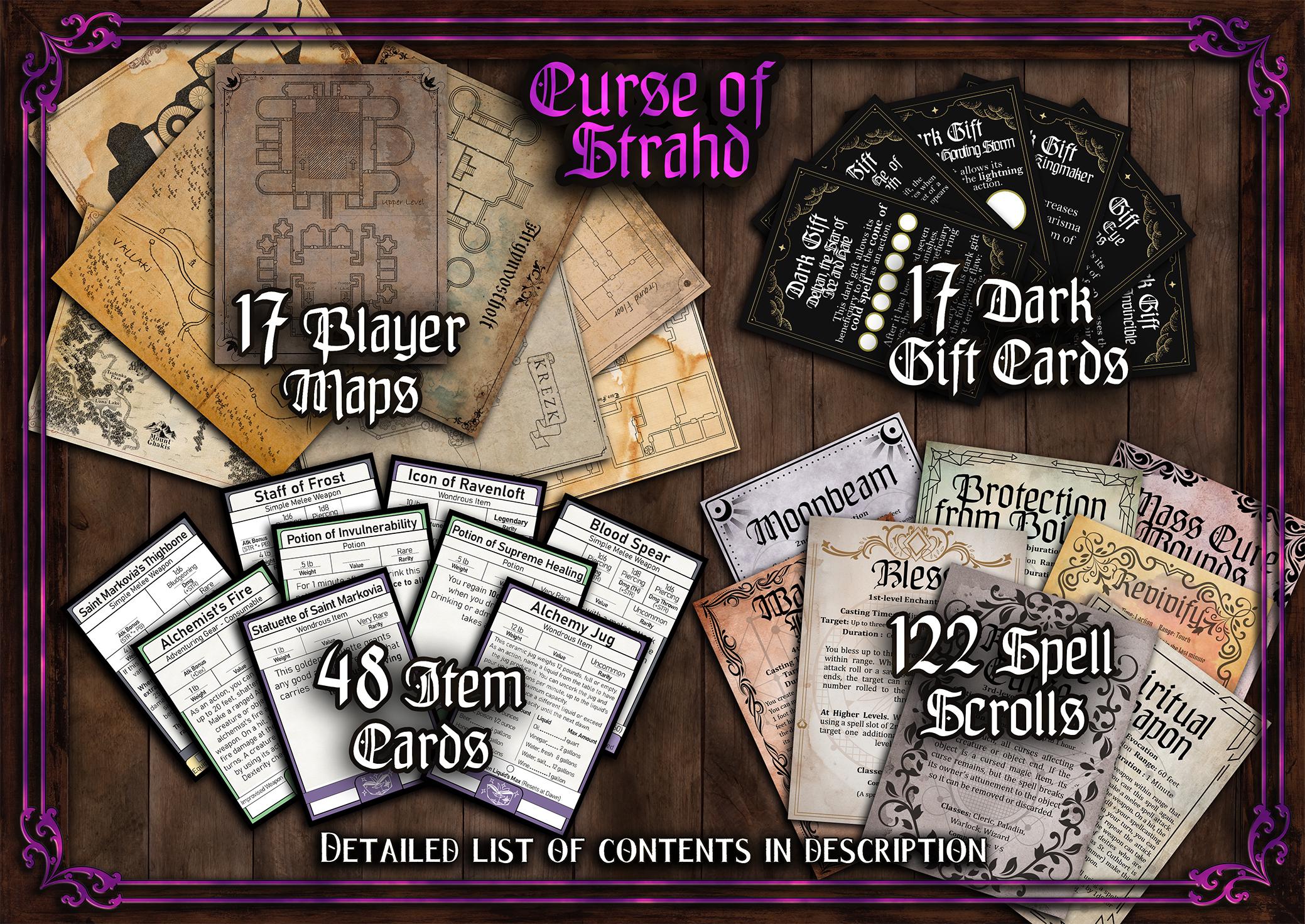 Curse of Strahd D&D Handouts: 140+ Printable Immersive Letters, Scrolls ...