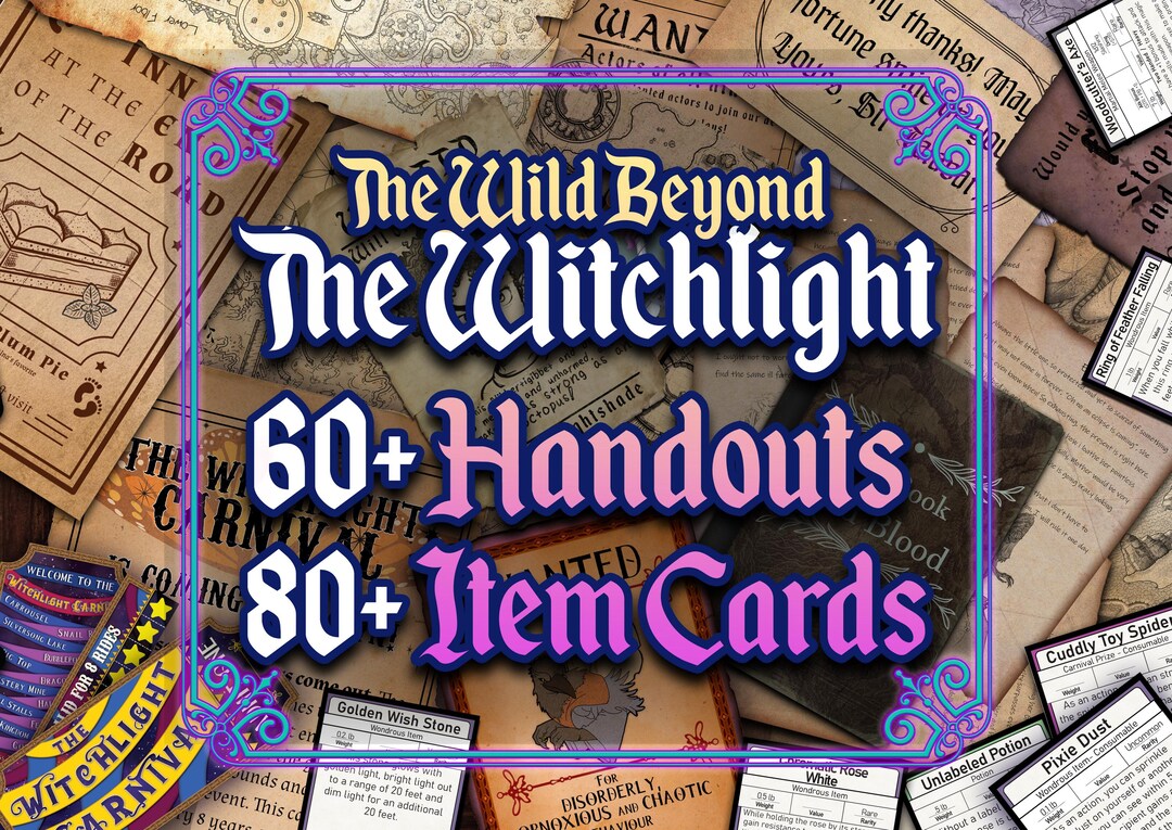 Wild Beyond the Witchlight D&D Handouts - Campaign Assets - Dnd ...