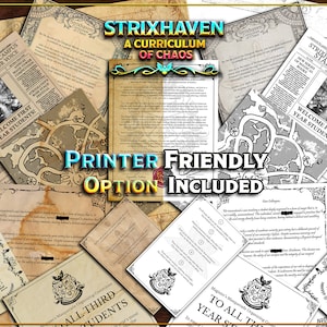 Strixhaven D&D Handouts: 100+ Printable Immersive Letters, Scrolls and ...