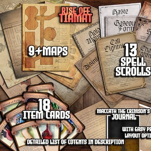 Rise of Tiamat 40 + D&D Handouts and Assets Bundle - Dnd - Dungeons and ...