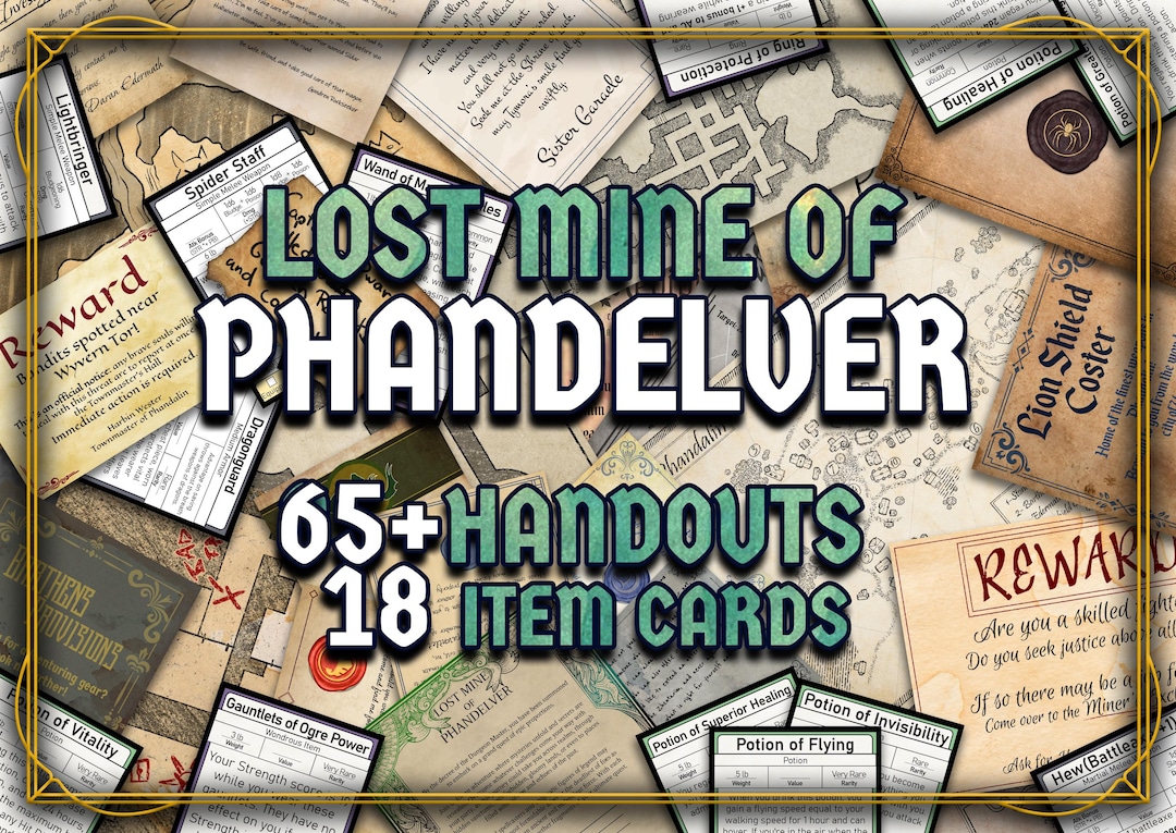 Lost Mine of Phandelver D&D Handouts: 60+ Printable Immersive Letters ...