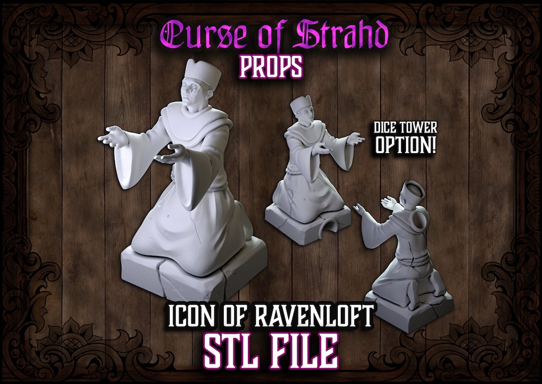 Curse of Strahd 3D Printable Prop - Icon of Ravenloft - Dice Tower ...