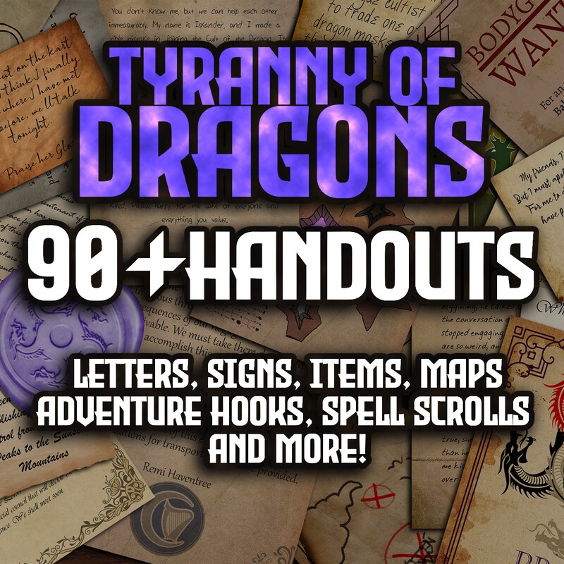 Tyranny of Dragons Maps - Etsy