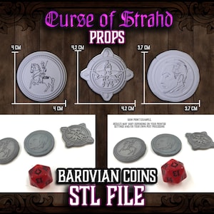 Curse of Strahd Coins: Barovian Currency 3D Printable STL Files - Etsy