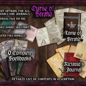 Curse of Strahd D&D Handouts: 140+ Printable Immersive Letters, Scrolls ...