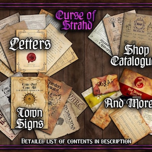 Curse of Strahd D&D Handouts: 140+ Printable Immersive Letters, Scrolls ...