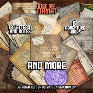Rise of Tiamat 40 + D&D Handouts and Assets Bundle - Dnd - Dungeons and ...