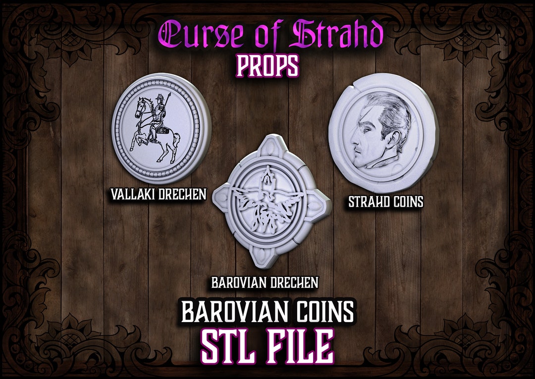 Curse of Strahd Coins: Barovian Currency 3D Printable STL Files - Etsy