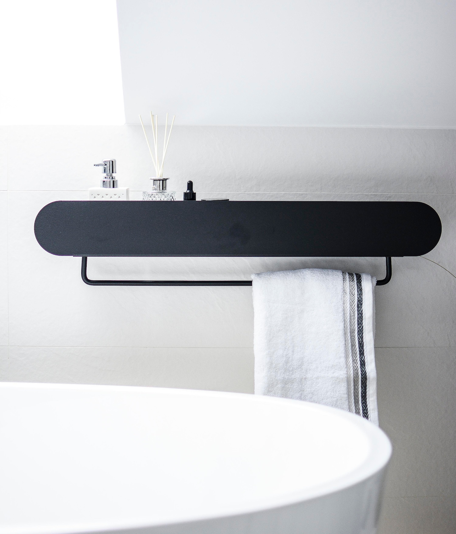 Modern Minimalistic Bathroom Metal Shelf Loft Industrial - Etsy