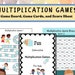 Fun Multiplication Board Games for Kids, Printable Math Game ...