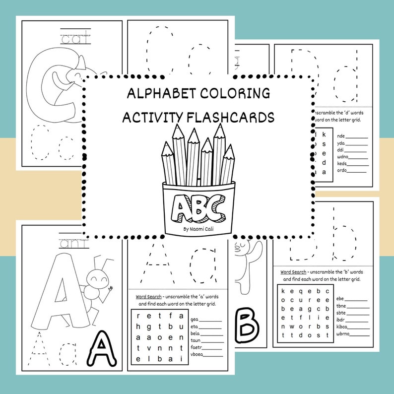 Alphabet Flashcards for Kids, Preschool Learning, ABC Flashcards ...