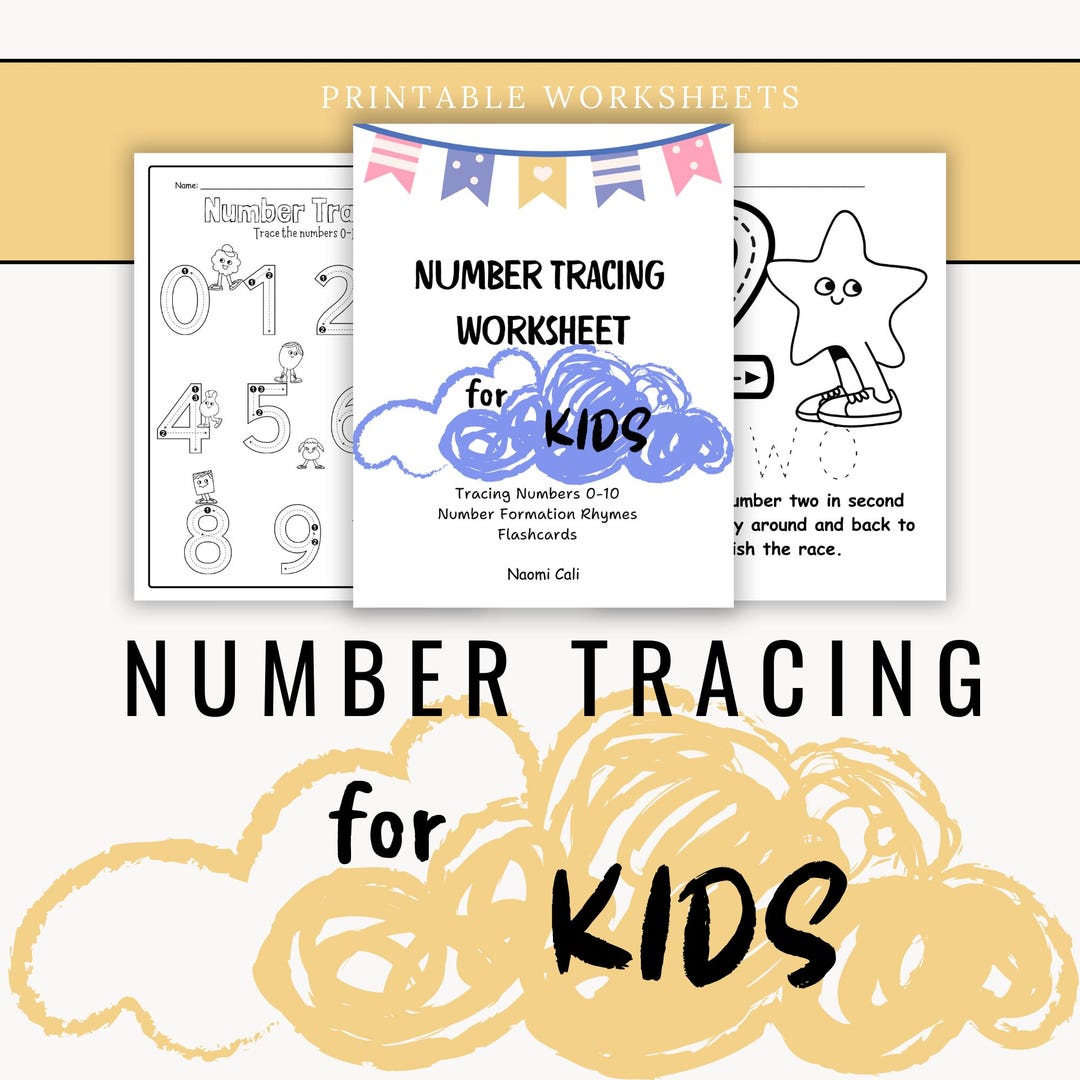 Tracing Numbers Worksheets, Number Words & Numbers, Tracing Sheets, 0 ...