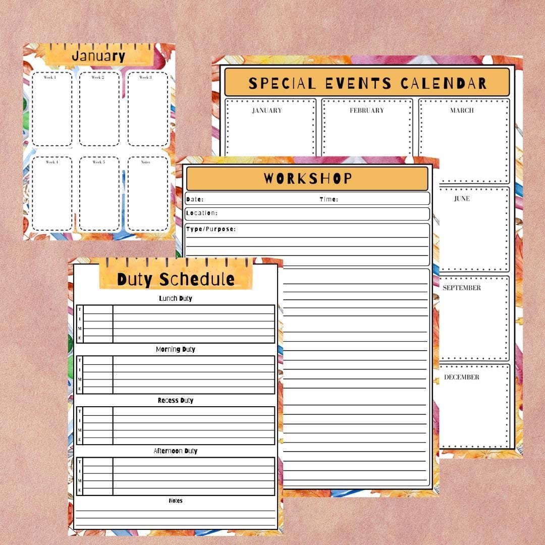 Teacher Planning Sheets, Teacher Lesson Plan Template, Teacher Record ...