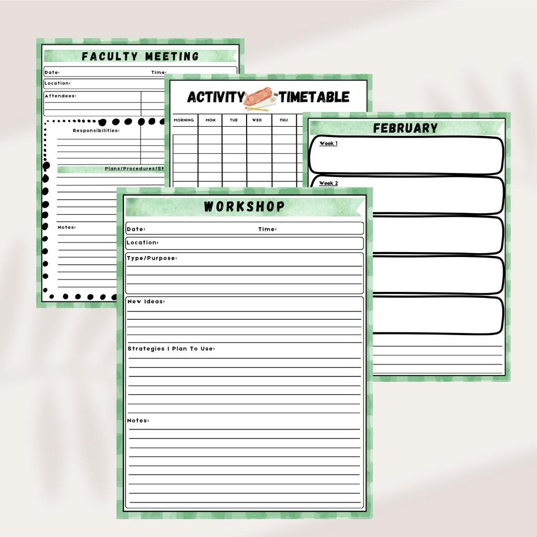 Teacher Lesson Plan, Teacher Record Book, Lesson Plan Book, Teacher ...