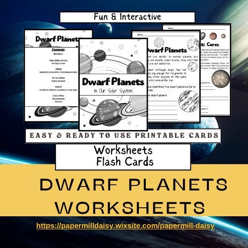Science Worksheets Dwarf Planets. Learn About Our Solar System ...