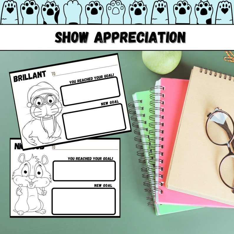 Coloring Student Achievement Cards Goal Setting Cards for Kids - Etsy