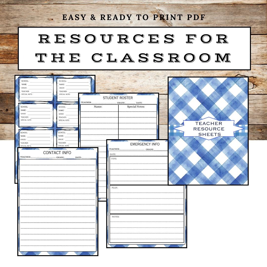 Teacher Resource Sheets, Teacher Toolbox, Classroom Organization, Back ...